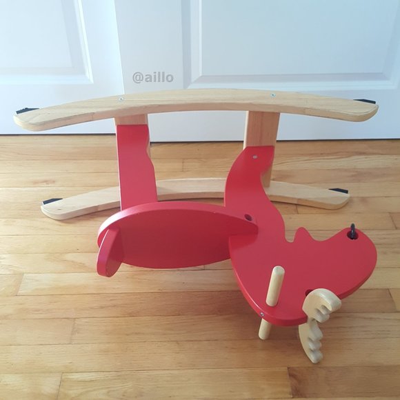 IKEA | Toys | Ikea Ekorre Rocking Moose Red Rubberwood | Poshmark